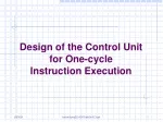 PPT - Design of the Control Unit for Single-Cycle Instruction Execution PowerPoint Presentation ...