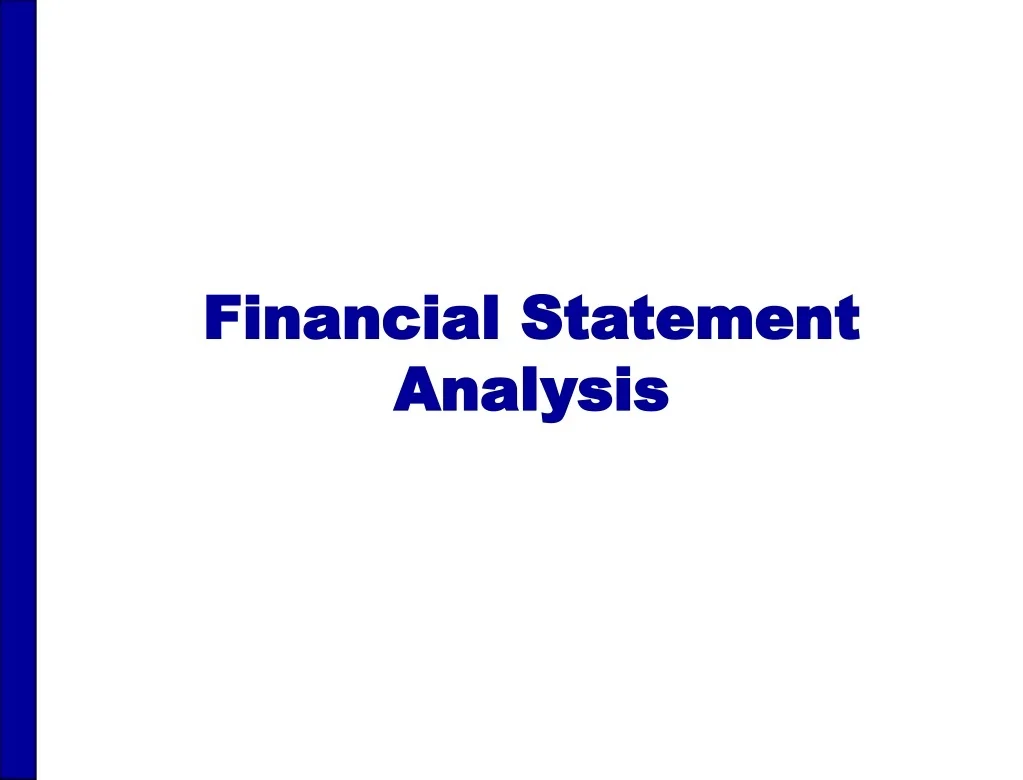 PPT - Financial Statement Analysis PowerPoint Presentation, free ...