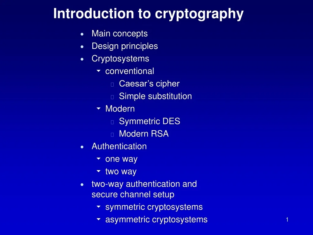Ppt Cryptography Modern Concepts And Principles For Secure Communication Powerpoint