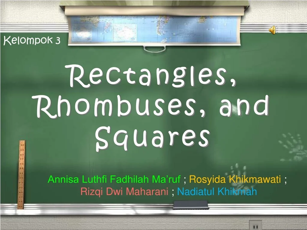 PPT - Geometric Theorems on Rectangles, Rhombuses, and Squares ...