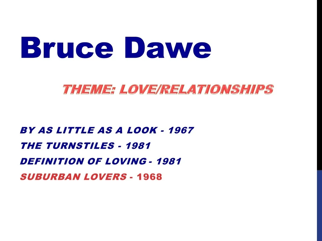 PPT - Suburban Lovers: A Poetic Reflection on Young Love PowerPoint ...