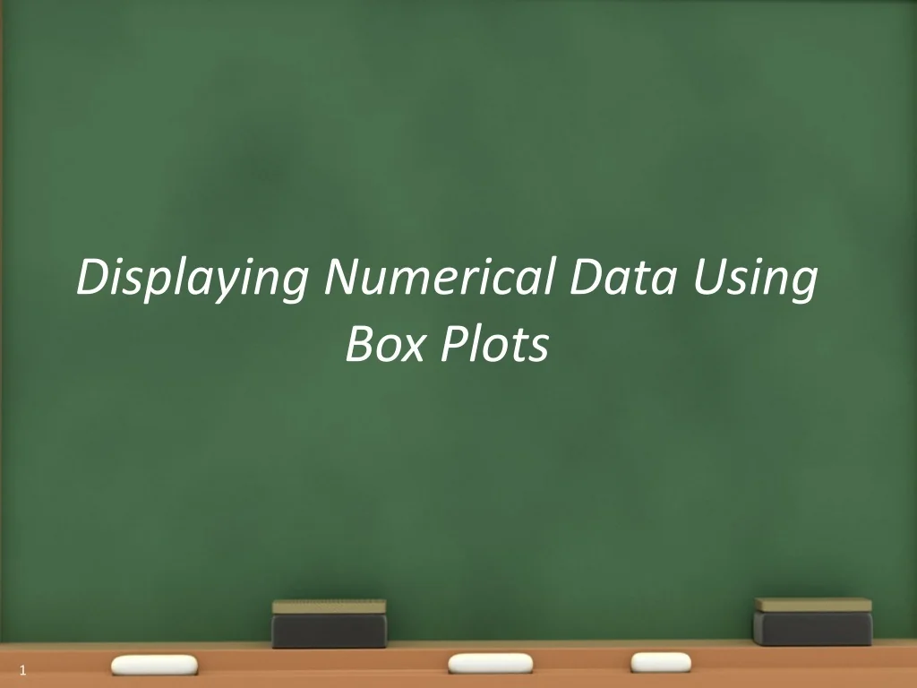 PPT - Displaying Numerical Data Using Box Plots PowerPoint Presentation ...