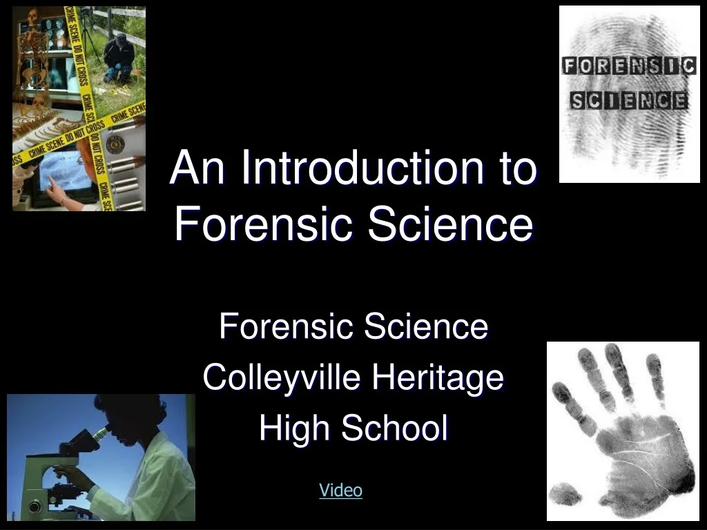 PPT - An Introduction to Forensic Science PowerPoint Presentation, free ...