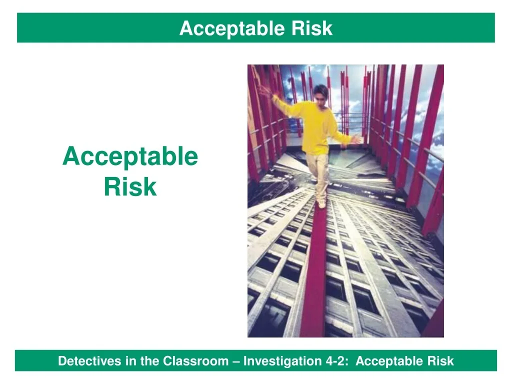 PPT - Acceptable Risk in Society PowerPoint Presentation, free download ...