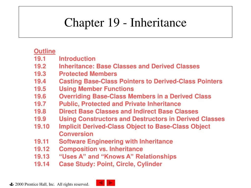 PPT - Chapter 19 - Inheritance PowerPoint Presentation, free download ...