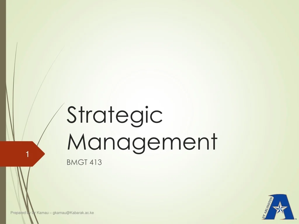 PPT - Strategic Management PowerPoint Presentation, free download - ID ...