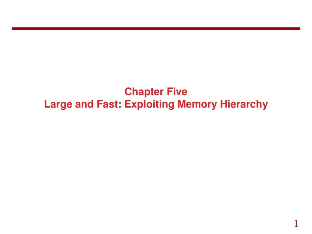 Ppt Exploring Memory Hierarchy For Optimal Performance Powerpoint