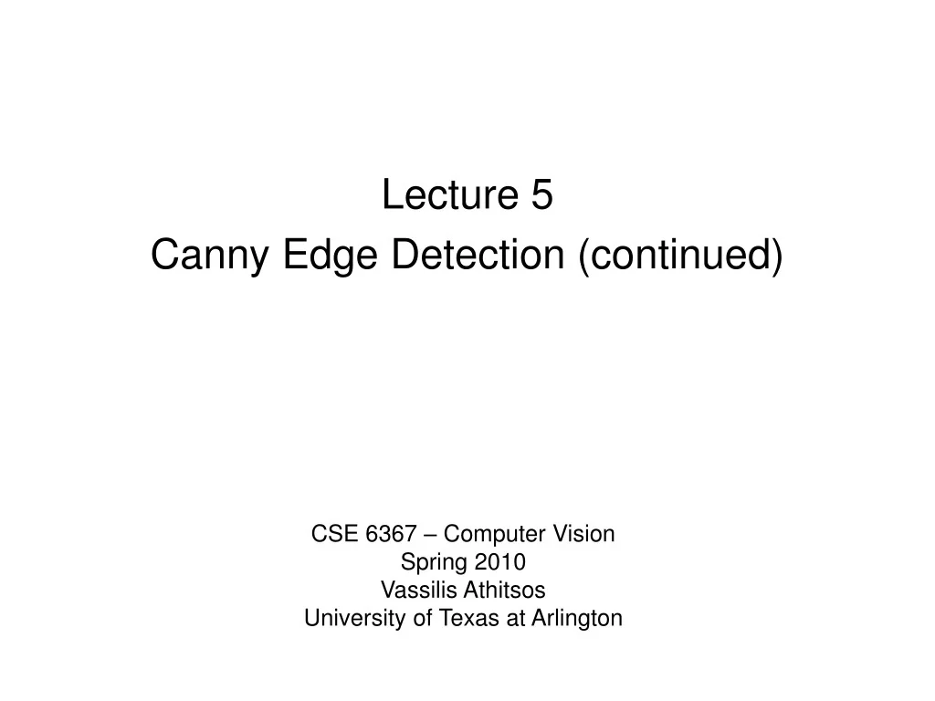 PPT - Canny Edge Detection Process PowerPoint Presentation, free ...