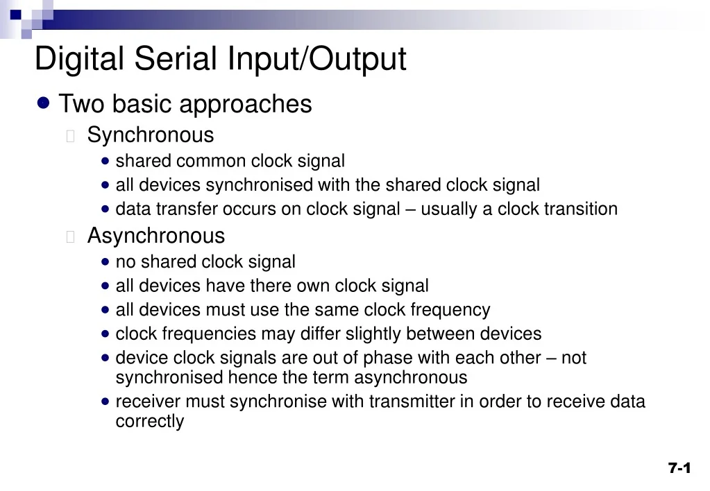 PPT - Digital Serial Input/Output PowerPoint Presentation, free ...