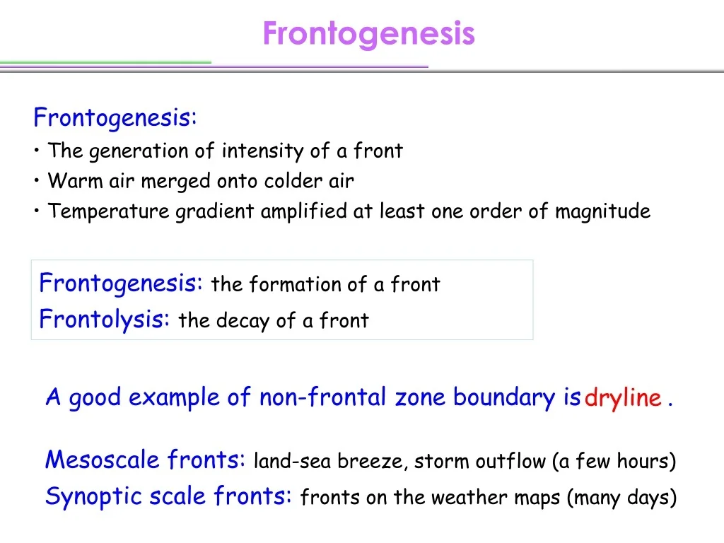 PPT - Frontogenesis: Formation & Decay of Weather Fronts PowerPoint Presentation - ID:9637497