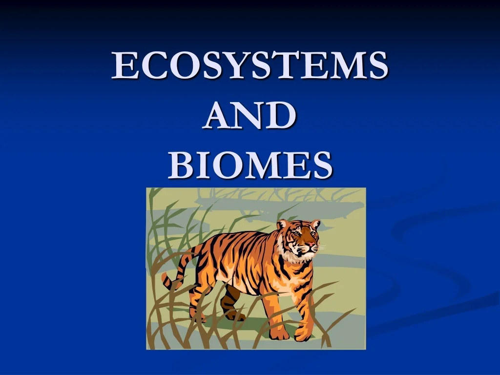 PPT - ECOSYSTEMS AND BIOMES PowerPoint Presentation, free download - ID ...