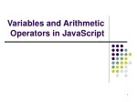 PPT - PYTHON - VARIABLES AND OPERATORS PowerPoint Presentation, free ...
