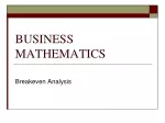 PPT - Mathematics for Business PowerPoint Presentation, free download ...