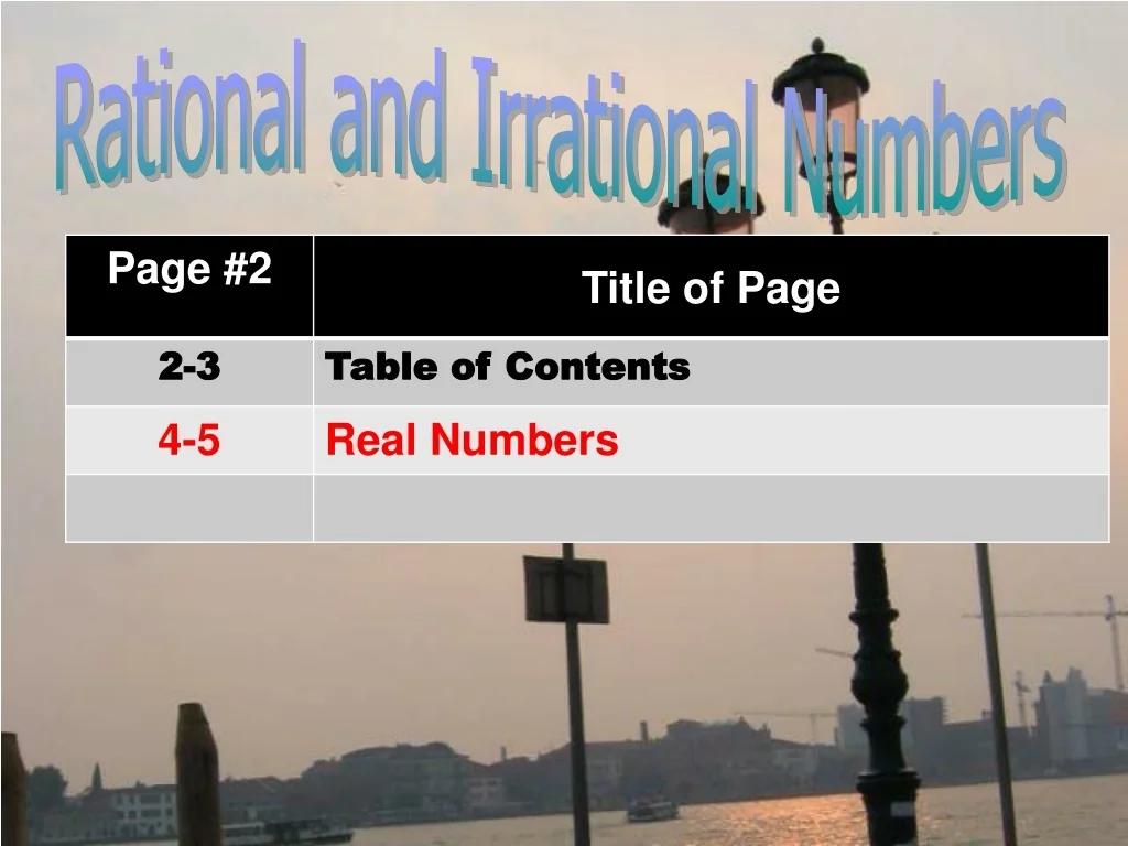 PPT - Rational and Irrational Numbers PowerPoint Presentation, free ...