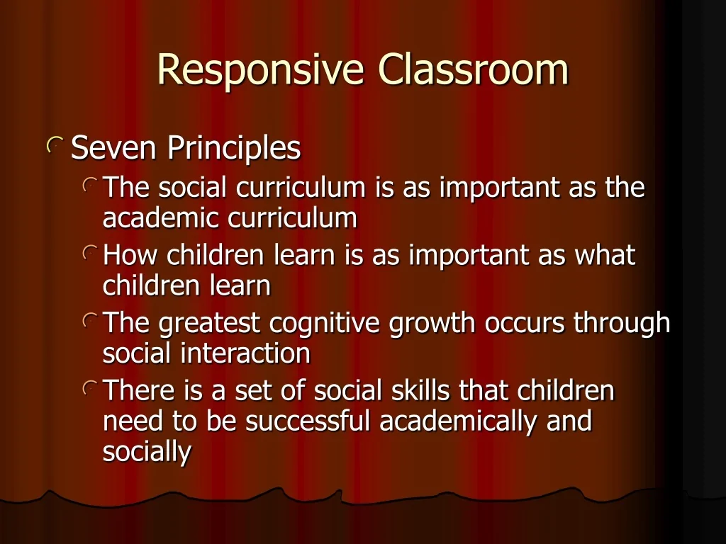 PPT - Building a Responsive Classroom Environment PowerPoint ...