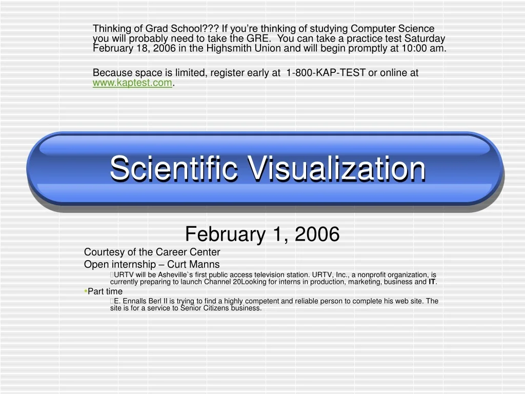 PPT - Scientific Visualization PowerPoint Presentation, free download ...