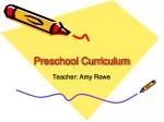 PPT - The Creative Curriculum for Preschool PowerPoint Presentation ...