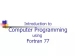 PPT - Introduction to FORTRAN PowerPoint Presentation, free download ...