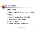 PPT - IP Address PowerPoint Presentation, free download - ID:3239285