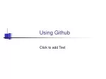 PPT - GitHub PowerPoint Presentation, free download - ID:1578345