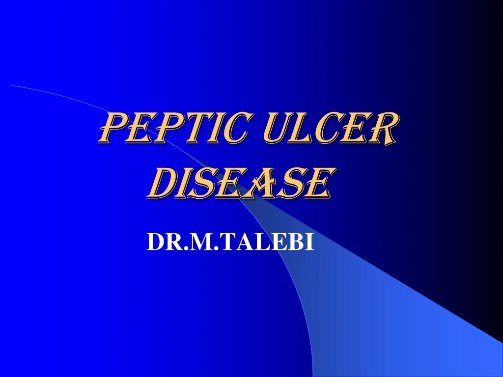 PPT - Peptic Ulcer Disease PowerPoint Presentation, free download - ID ...