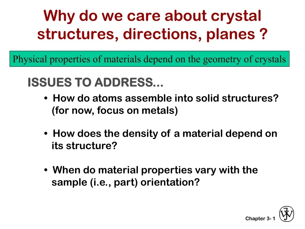 PPT - Crystal Structures and Properties in Materials Science PowerPoint ...