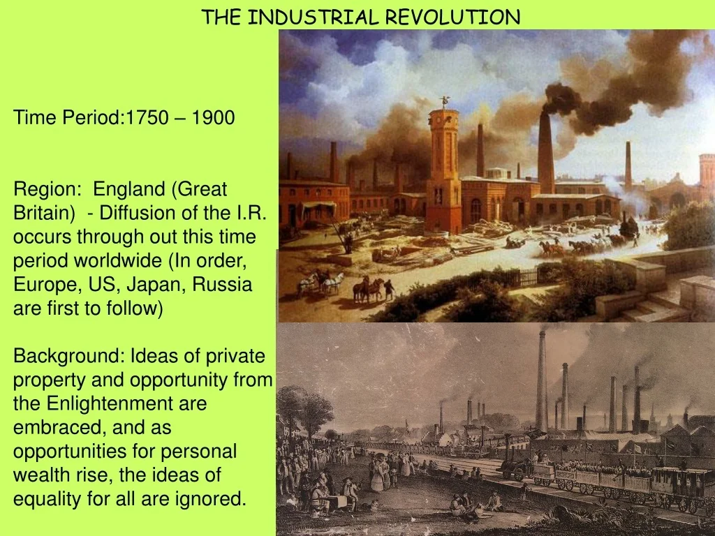 PPT - Industrial Revolution Impact in England: 1750-1900 PowerPoint ...
