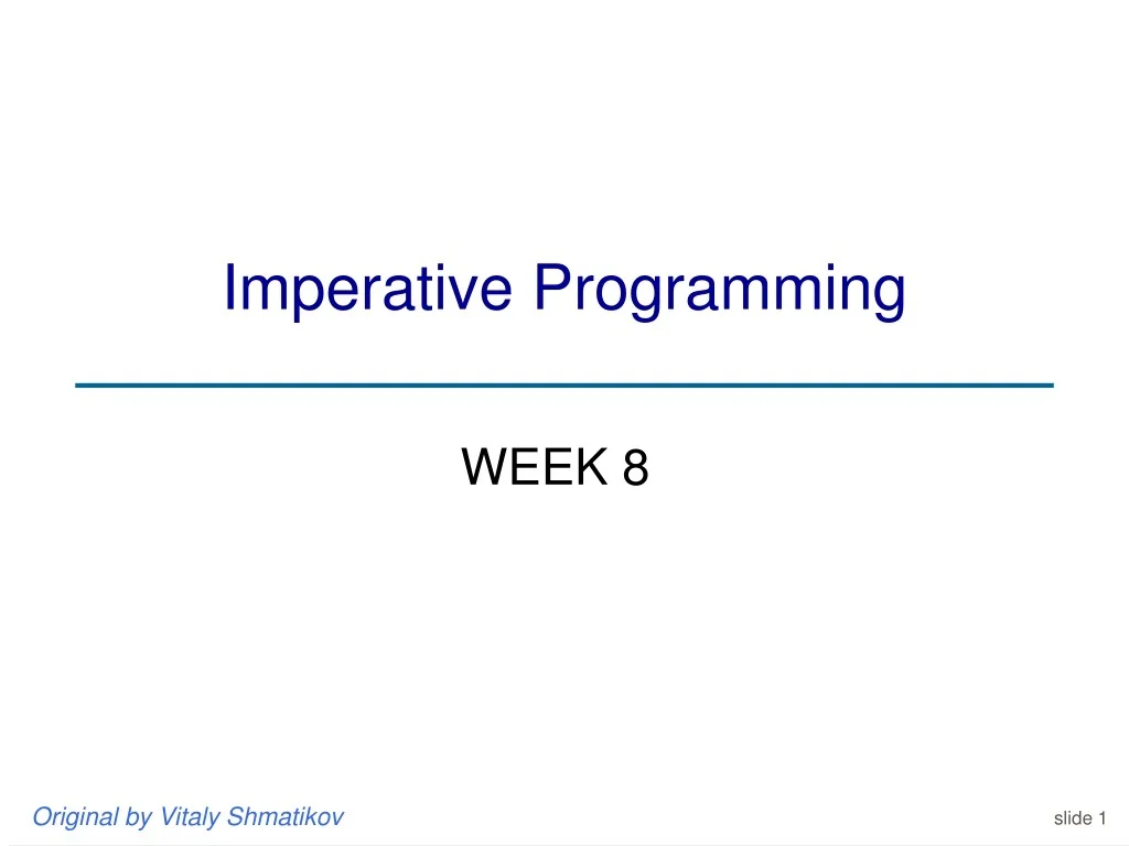 PPT - Imperative Programming Concepts PowerPoint Presentation, free ...