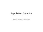 PPT - Population Genetics PowerPoint Presentation, free download - ID ...