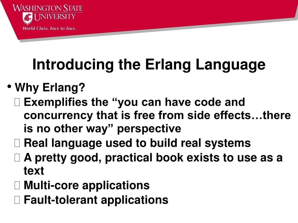 PPT - Discover Erlang Language - Functional Programming & Concurrency PowerPoint Presentation ...