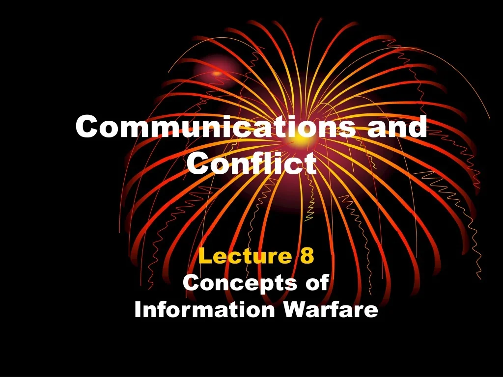 PPT - Communications and Conflict PowerPoint Presentation, free ...
