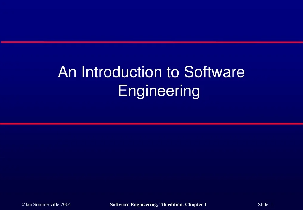 PPT - Introduction to Software Engineering PowerPoint Presentation ...