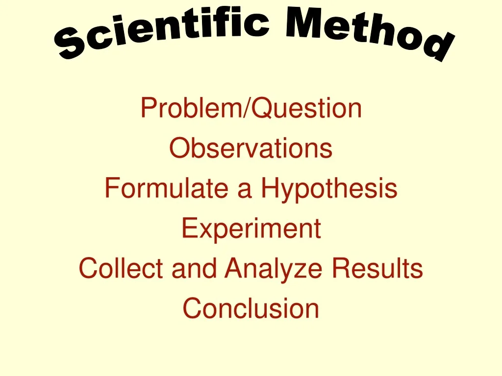 PPT - Scientific Method PowerPoint Presentation, free download - ID:9649927