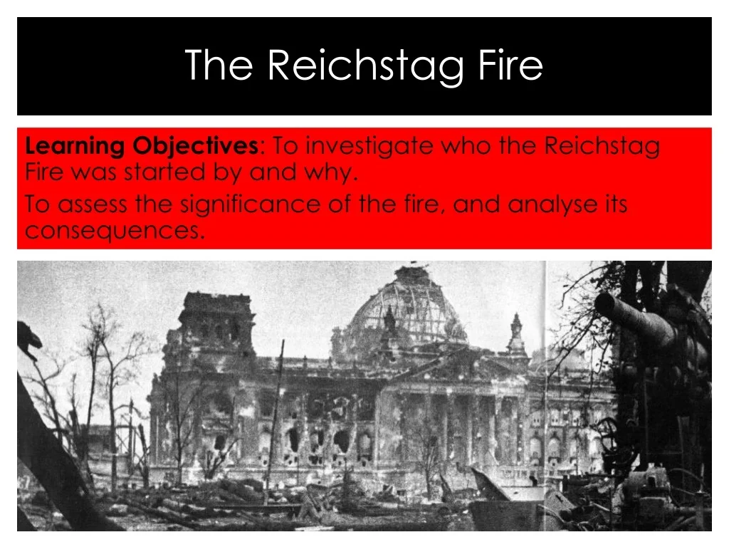 PPT - The Reichstag Fire: Investigating the Start and Consequences ...
