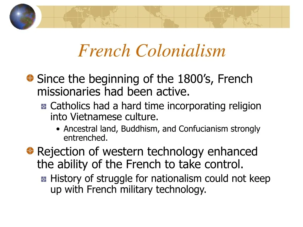 PPT - Impact of French Colonialism in Vietnam PowerPoint Presentation ...