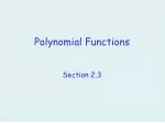 PPT - Polynomial Functions PowerPoint Presentation, free download - ID:2761669