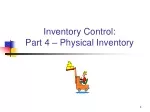 PPT - Periodic Physical Inventory PowerPoint Presentation, free ...