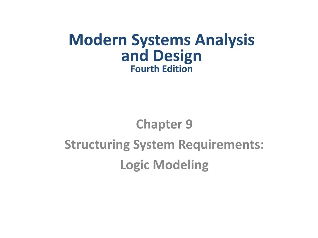PPT - Efficient Logic Modeling Techniques in System Requirements Structuring PowerPoint ...