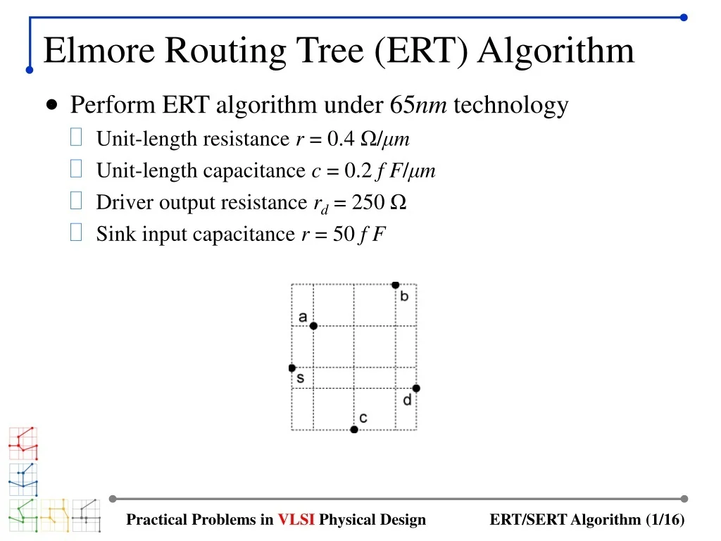 PPT - VLSI Physical Design Optimization: ERT vs SERT Algorithm Comparison PowerPoint ...