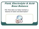 PPT - Fluid, Electrolyte, and Acid-Base Homeostasis PowerPoint ...
