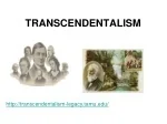 PPT - Transcendentalism PowerPoint Presentation, free download - ID:4796106