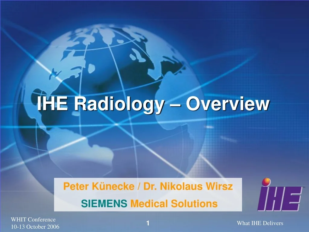 PPT - IHE Radiology – Overview PowerPoint Presentation, free download ...