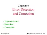 PPT - Chapter 9 Error Detection and Correction PowerPoint Presentation ...