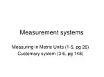 PPT - Systems of measurement PowerPoint Presentation, free download ...