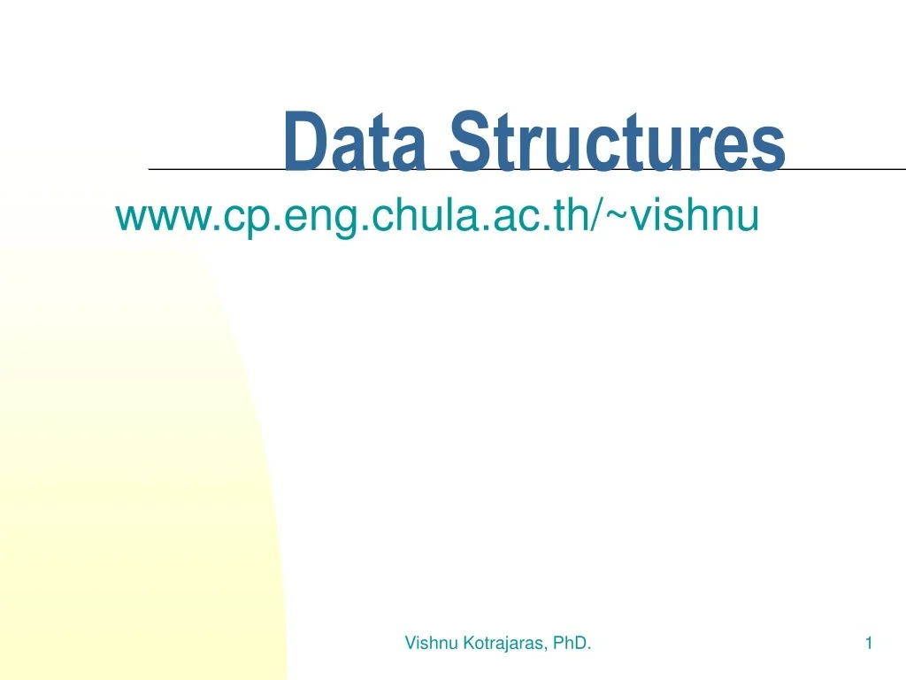 PPT - Mastering Data Structures with Vishnu Kotrajaras, PhD PowerPoint ...