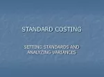 PPT - Standard costing PowerPoint Presentation, free download - ID:4638676