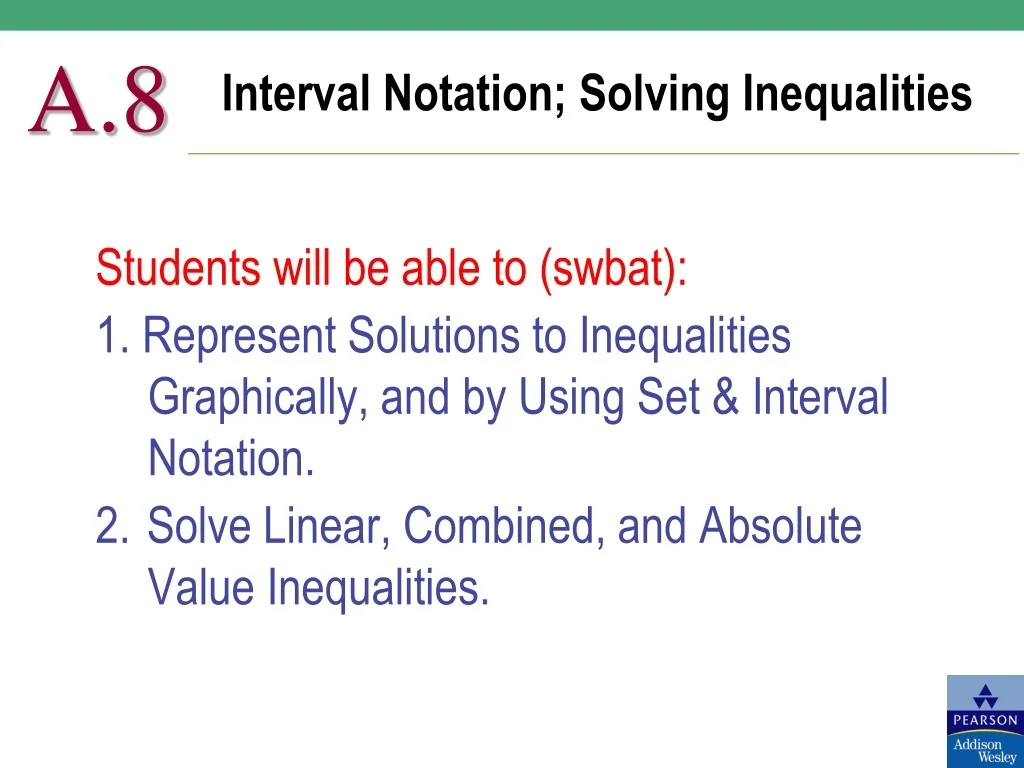 PPT - Solving Inequalities with Interval Notation PowerPoint ...