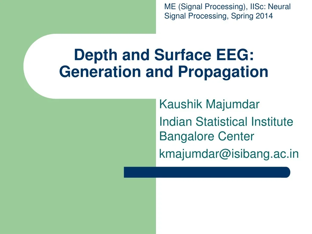 PPT - Neural Signal Processing Techniques for EEG and ECoG Analysis PowerPoint Presentation - ID ...