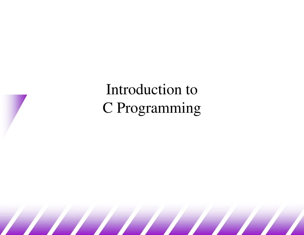 PPT - Introduction to C Programming: A Powerful Tool for Efficient ...