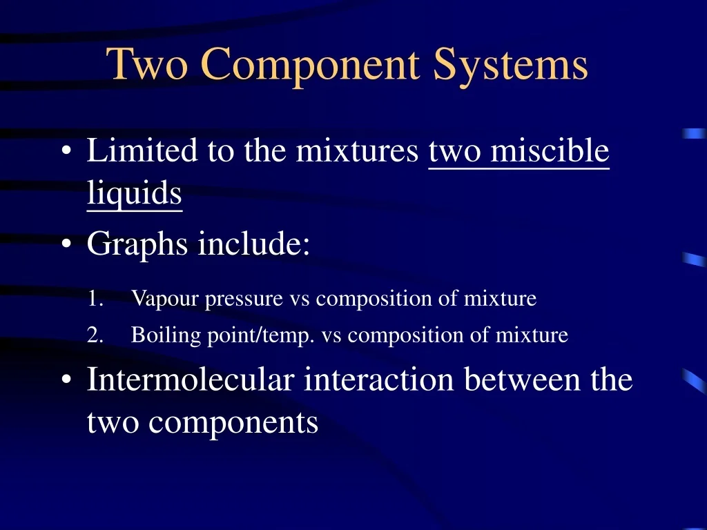 PPT - Two Component Systems in Chemistry PowerPoint Presentation, free ...